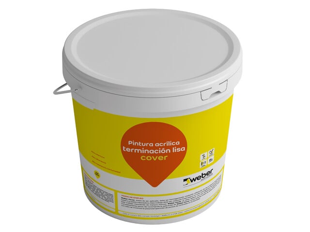 Pintura acrílica terminación lisa Weber Cover